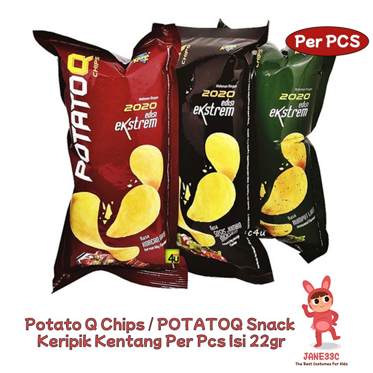 Jual Potato Q Chips / POTATOQ Snack Keripik Kentang 22gr | Shopee Indonesia