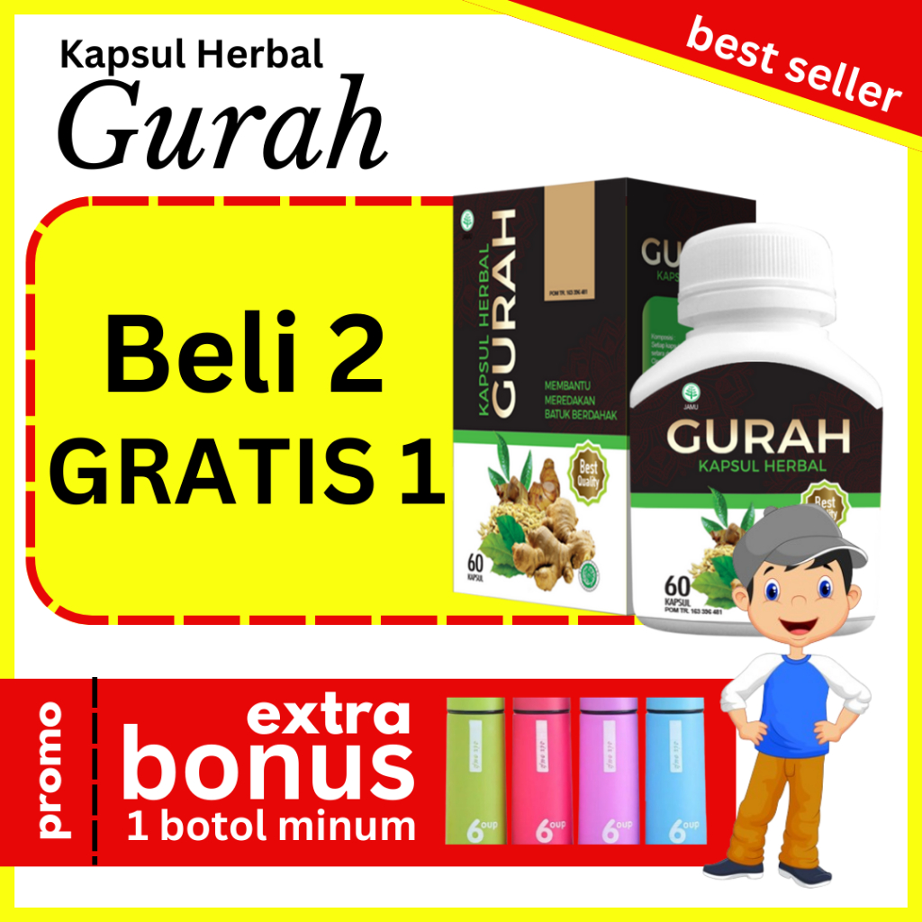 Jual Kapsul GURAH Ekstra Herbal Pernapasan Obat Batuk Herbal Penghilang ...