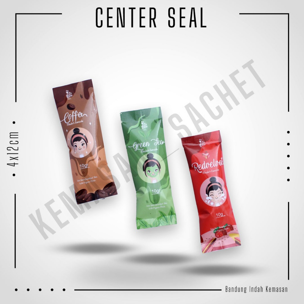 Jual Cetak Kemasan Sachet Stick CENTER SEAL Ukuran 4x12 cm | Shopee ...