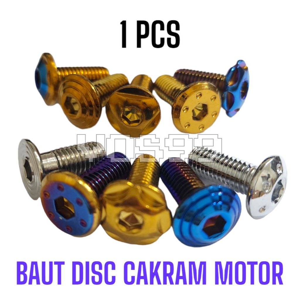 Jual Baut Probolt Disc Piringan Cakram Motor Honda & Yamaha Universal | Shopee Indonesia