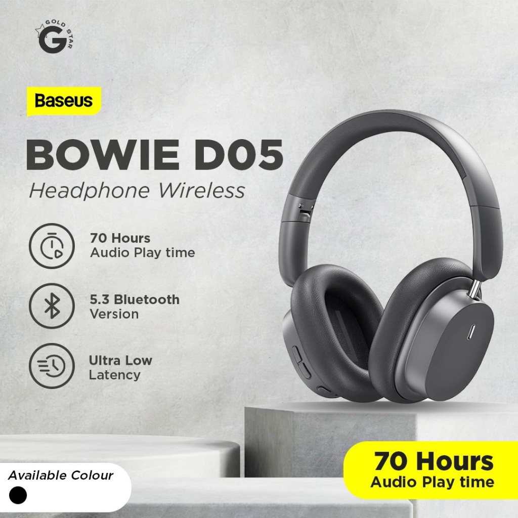 Jual Baseus Bowie D05 Foldable Wireless Headphone ENC Bluetooth 5.3 ...