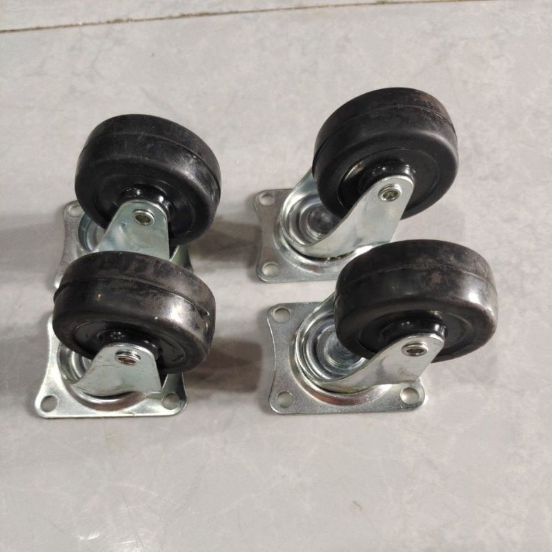 Jual Roda Koper 2" Hidup karet / RODA KARET 2" hidup( Putar) / Roda ...