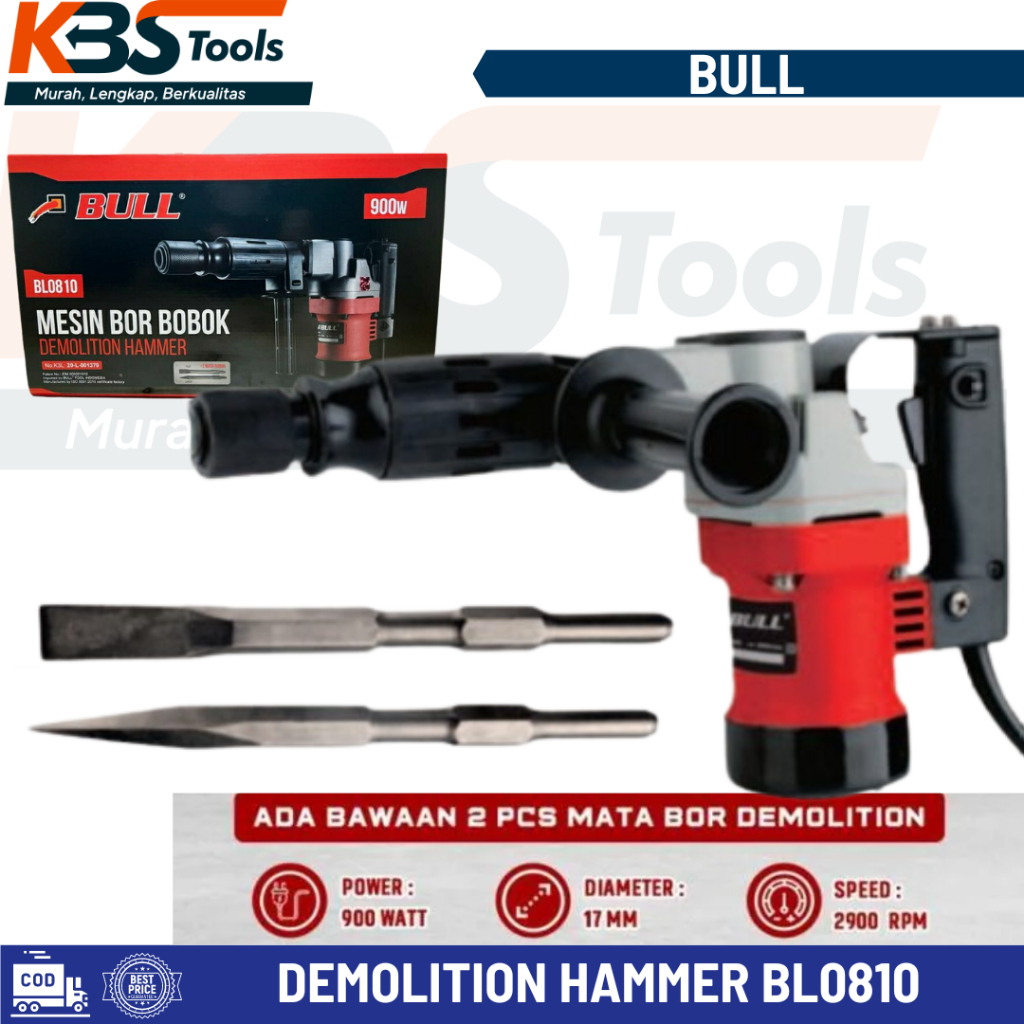 Jual Jack Hammer / Demolition Hammer BULL BL 0810 /Mesin Bobok Beton Tembok | Shopee Indonesia