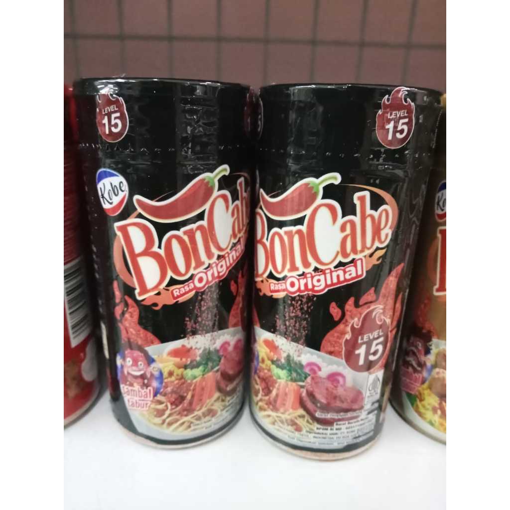 Jual Bon Cabe Botol level 15 original cabe bubuk boncabe cabai serbuk ...