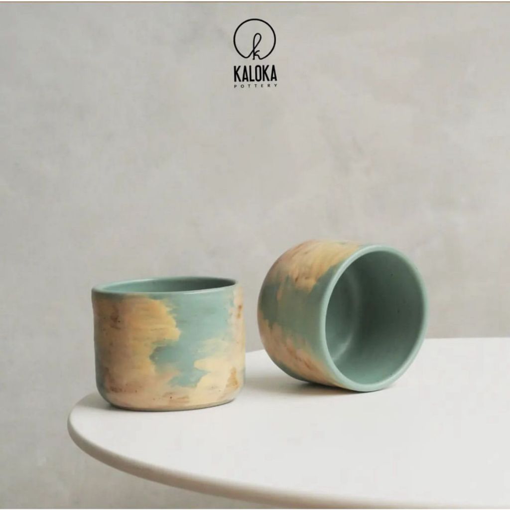 Jual Kaloka Pottery - Cup - Cup C11 petals loodenfrost | Shopee Indonesia