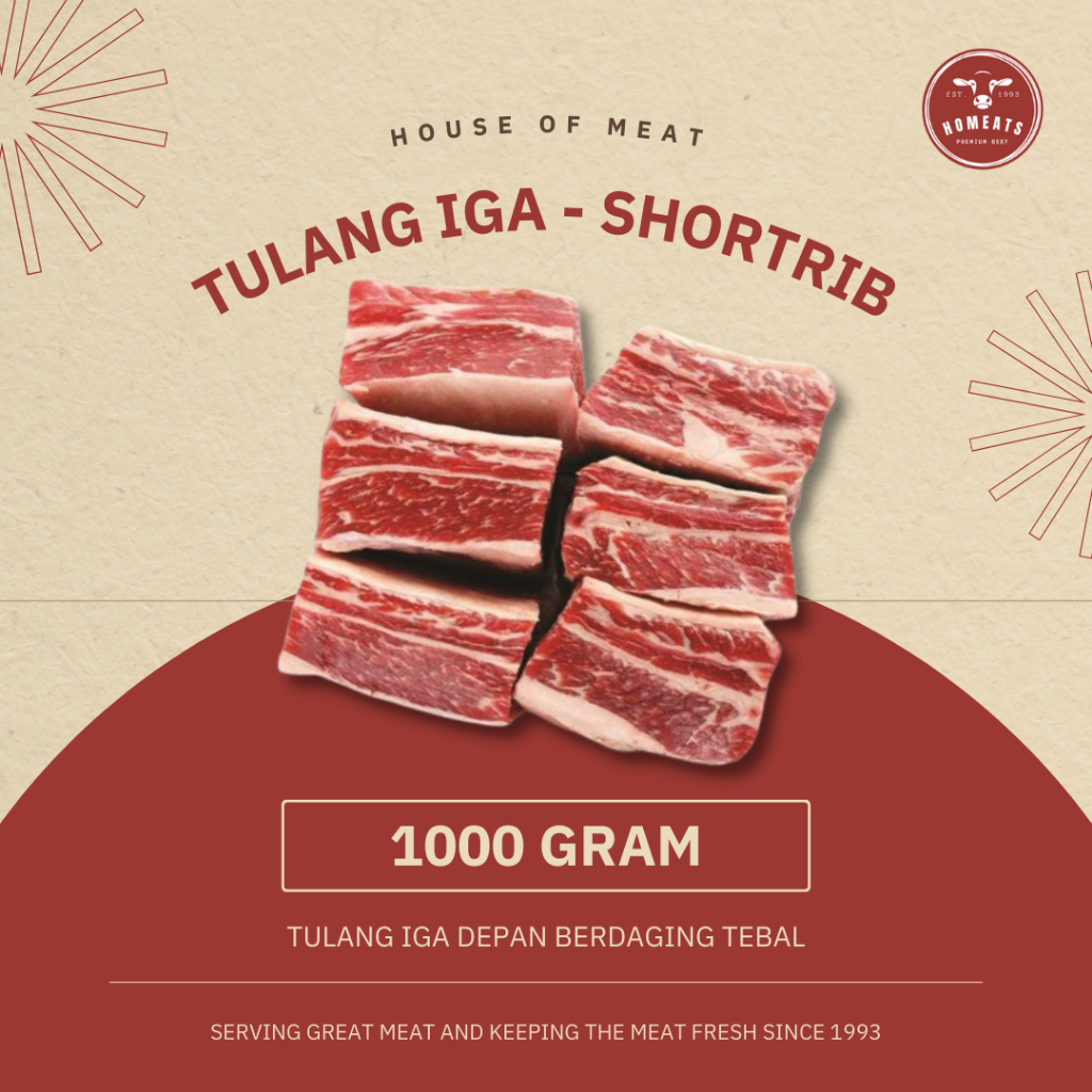 Jual Tulang Iga Sapi Short Ribs Lokal Import Frozen Premium 1000 Gram 1 ...