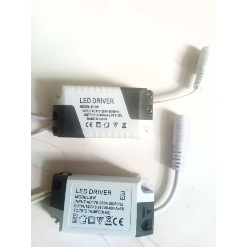 Jual Led Driver Adaptor Lampu strip Panel downlight 3 - 6 watt Power ...