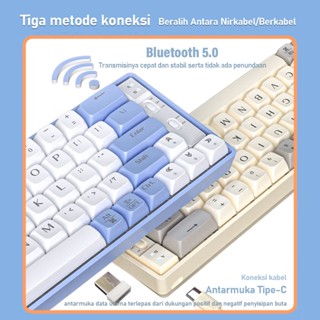 Jual GK65 keyboard gaming 3 Mode Hotswap wireless mechanical keyboard ...