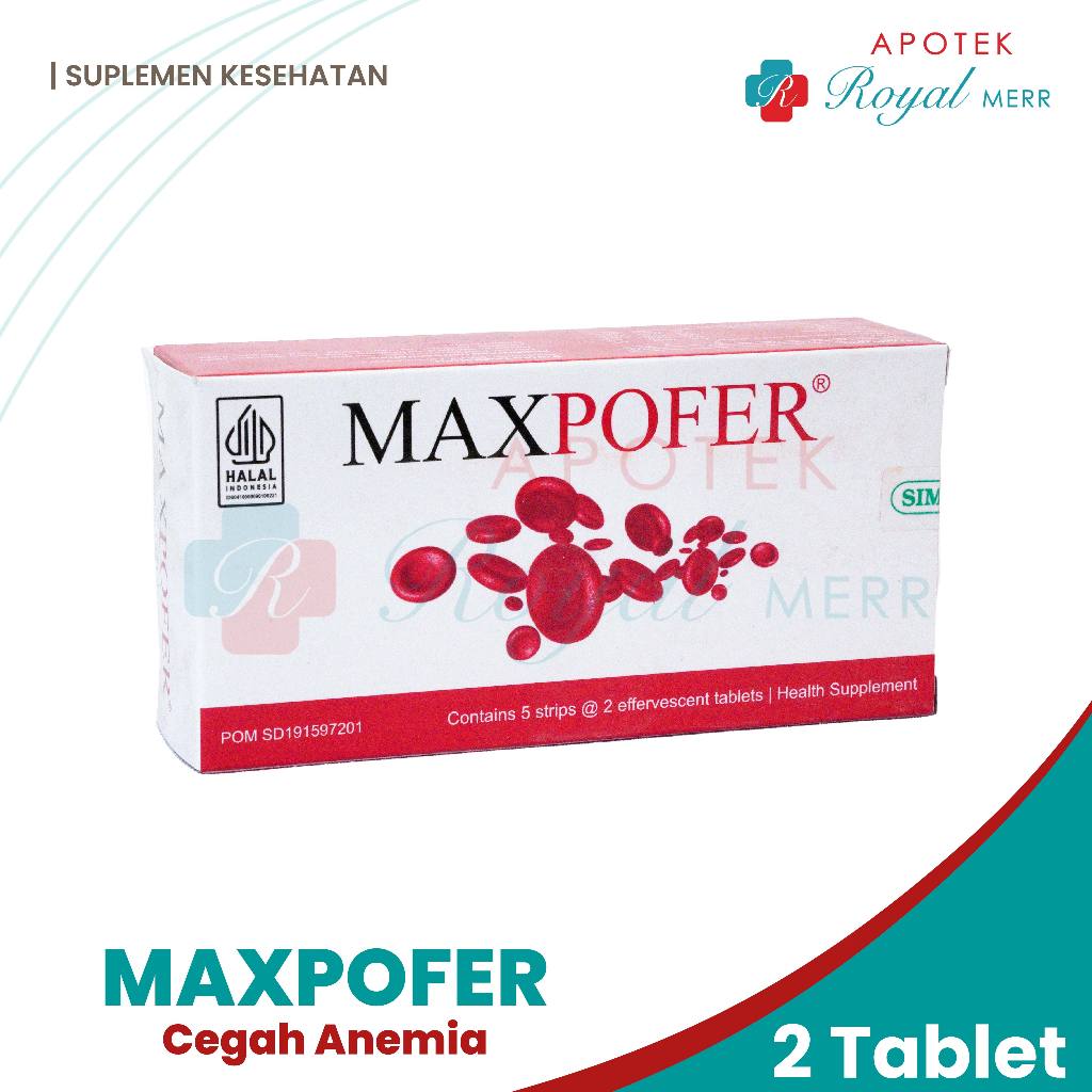 Jual MAXPOFER STRIP ISI 2 TABLET Untuk Membantu Memenuhi Kebutuhan Zat ...