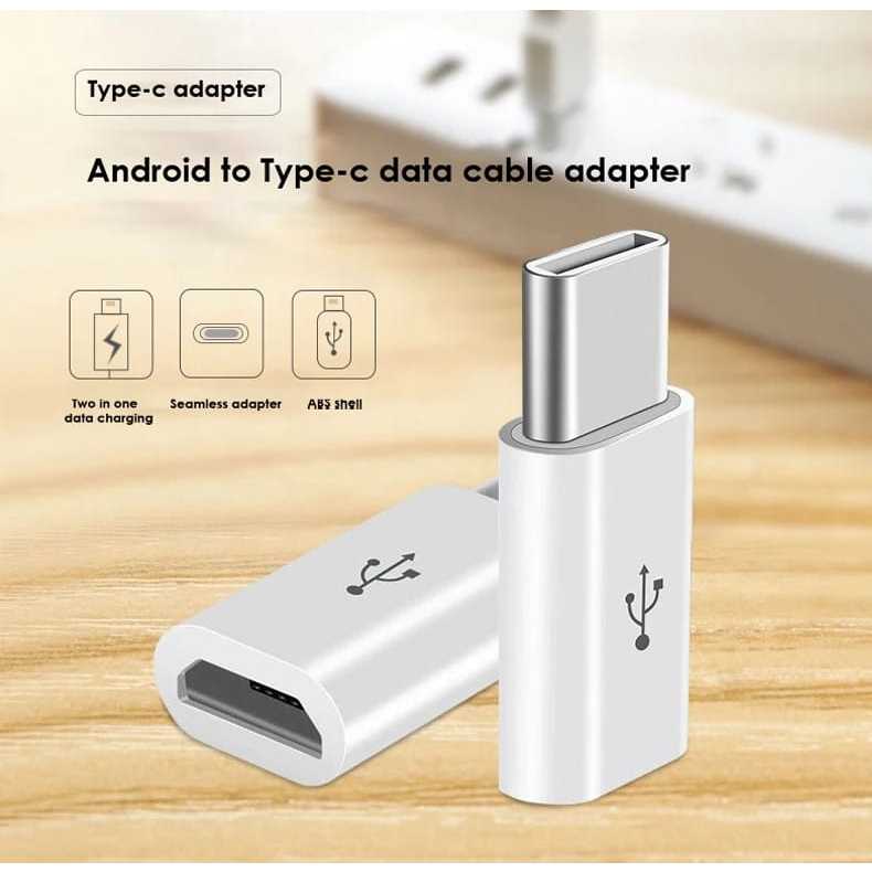 Jual Converter Micro USB to Type-C Original Konektor Mikro ke Tipe C ...