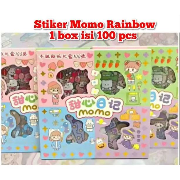 Jual Stiker Momo 2D 100 lembar/ Stiker Lucu / Sticker Kartun Korea ...