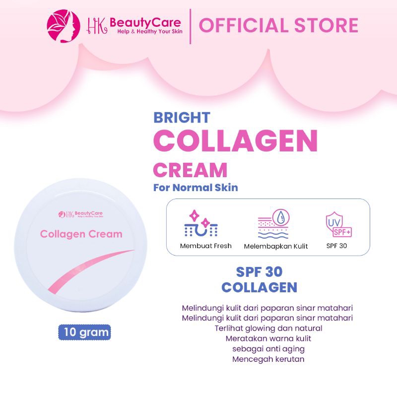 Jual Hk Beautycare Sunscreen For Normal Skin - Collagen Cream | Shopee ...