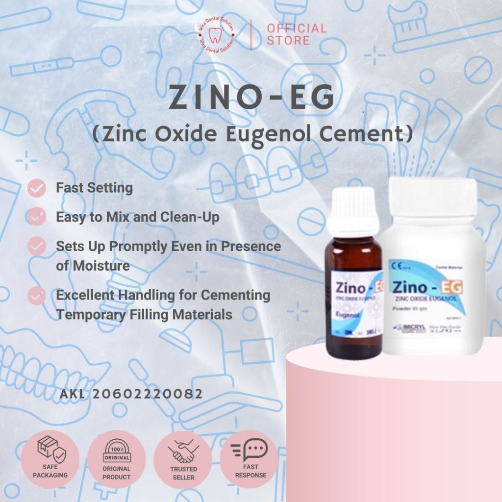 Jual Dental Zinc Oxide Eugenol Cement Zino-EG IMICRYL | Shopee Indonesia