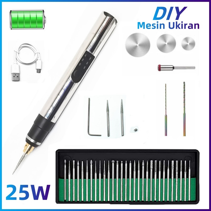 Jual Pengukir Penggiling Listrik Mini 25W Pengukir Listrik Mini ...