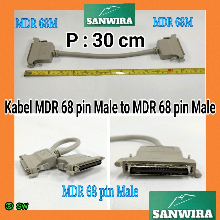 Jual Kabel MDR 68pin Male to Male / Kabel MDR 68 pin MALE to MDR 68 pin ...