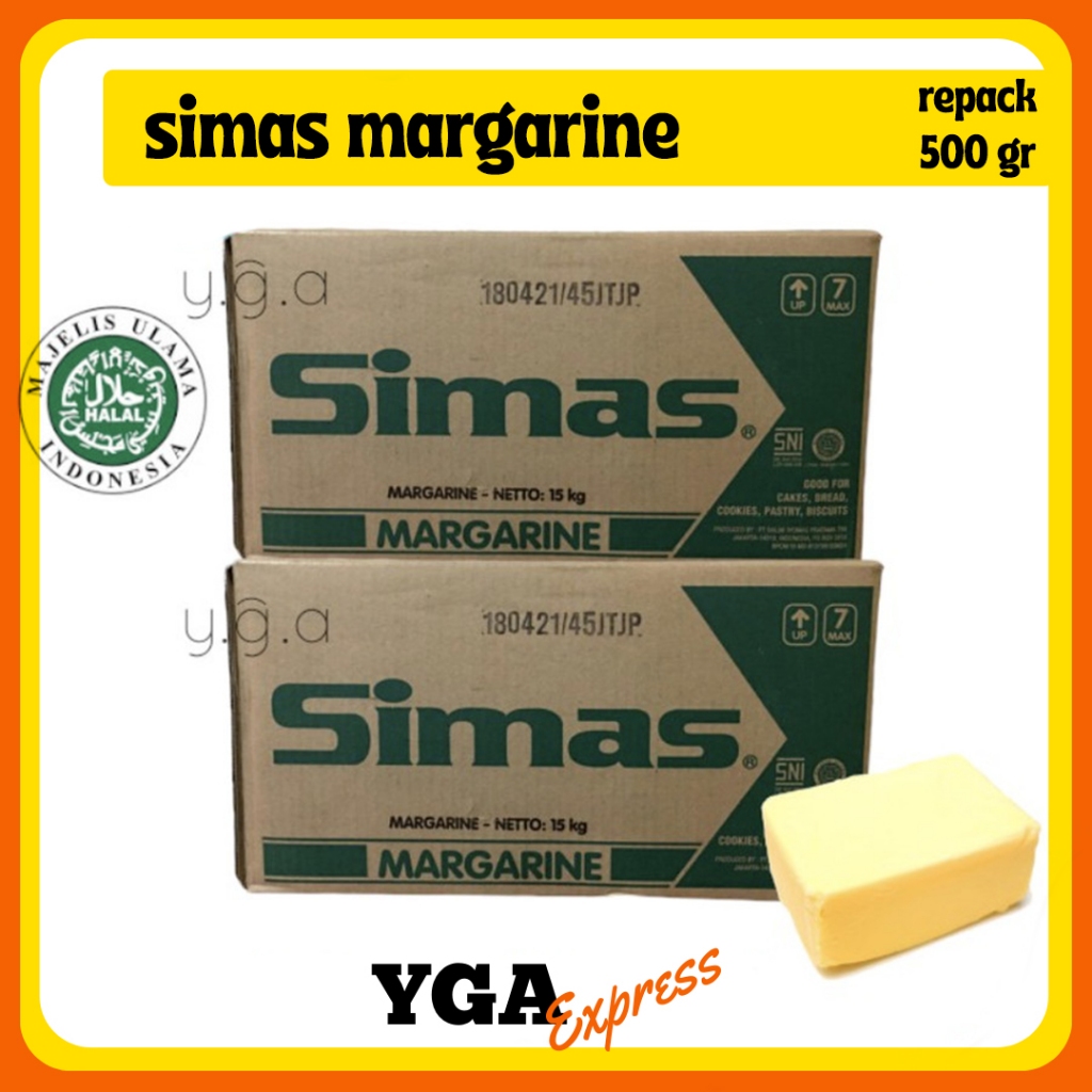 Jual SIMAS Margarine 500gr / Margarin (REPACK) | Shopee Indonesia