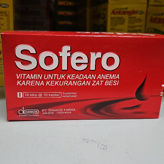 Jual Sofero Box Isi 100 Kapsul Dankos / suplemen penambah darah ...