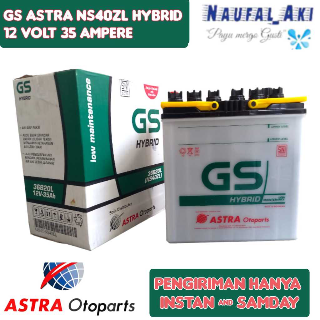 Jual Aki Mobil Ayla/Agya/Calya/Sigra/Jazz/Ertiga/Brio/Karimun/Datsun go/Baleno GS ASTRA HYBRID ...