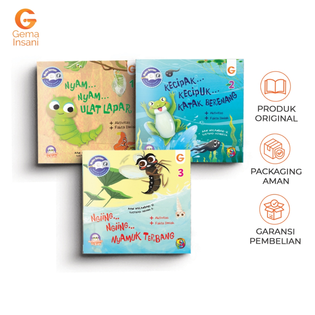 Jual Gema Insani Buku Anak 1 Set Seri Metamorphosis 3 Buku ... Jual Gema Insani Buku Anak 1 Set Seri Metamorphosis 3 Buku ...