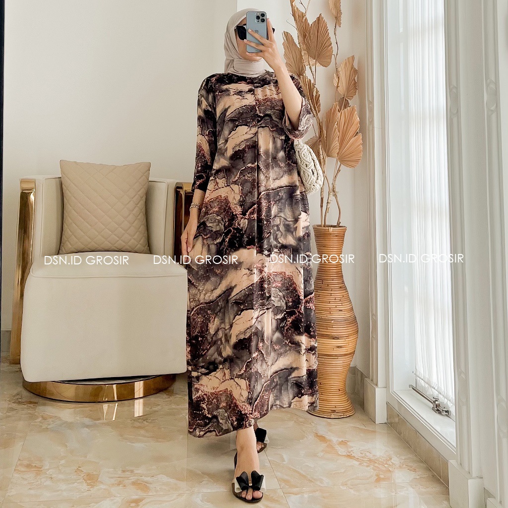 Jual Daster Gamis Semata Kaki / Long Daster Lengan 3/4 / Daster ...