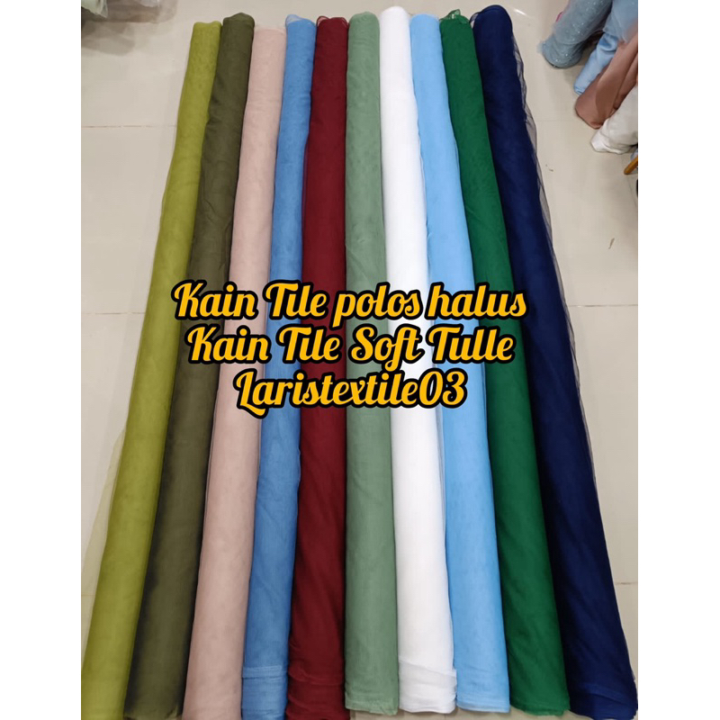 Jual KAIN TILE SOFT TULLE / TILE POLOS HALUS / TILE PRANCIS HALUS ...