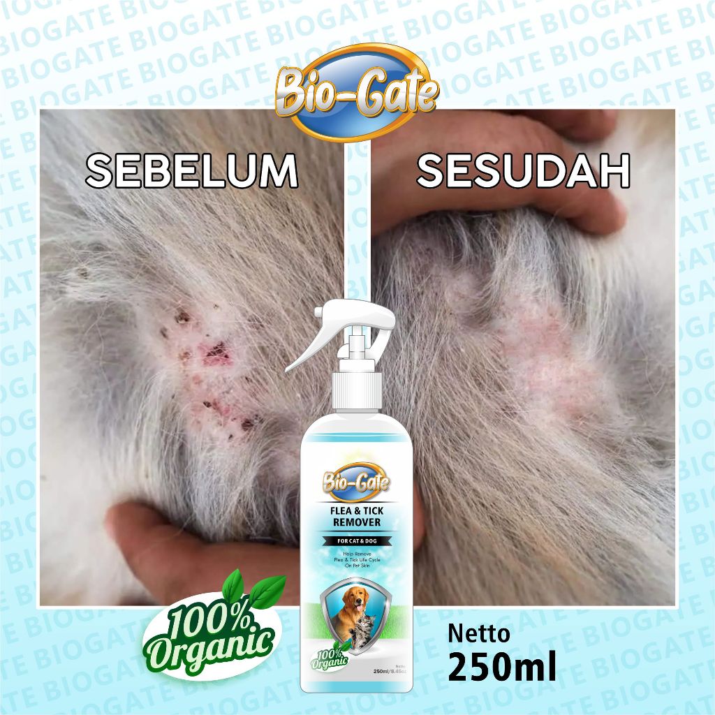 Jual Obat Kutu Kucing 100% Alami + Aman Dijilat - Bio Gate | Shopee ...