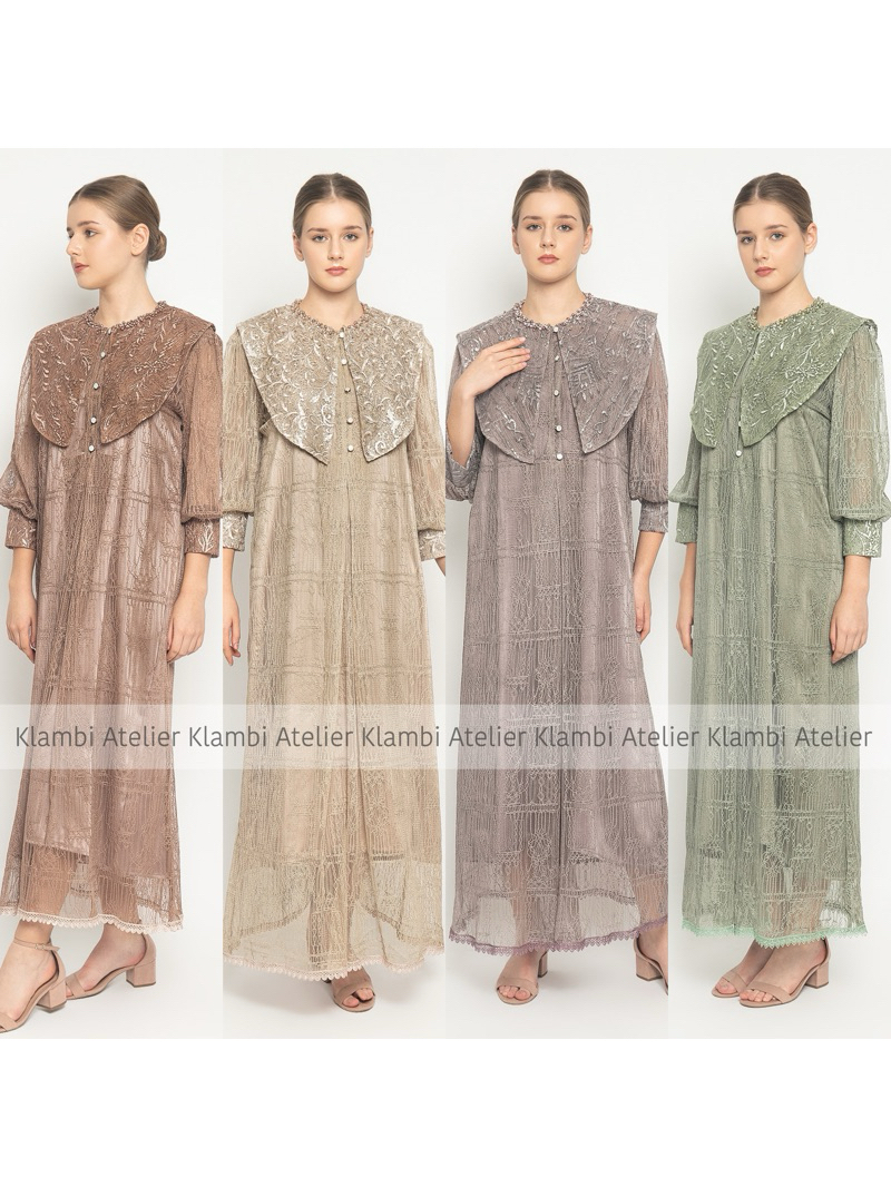 Jual Alesha Dress ( Select Color) - Klambi Atelier | Shopee Indonesia