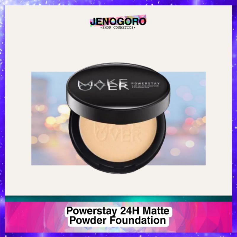 Jual MAKE OVER Powerstay 24H Matte Powder Foundation - Bedak padat BEST ...