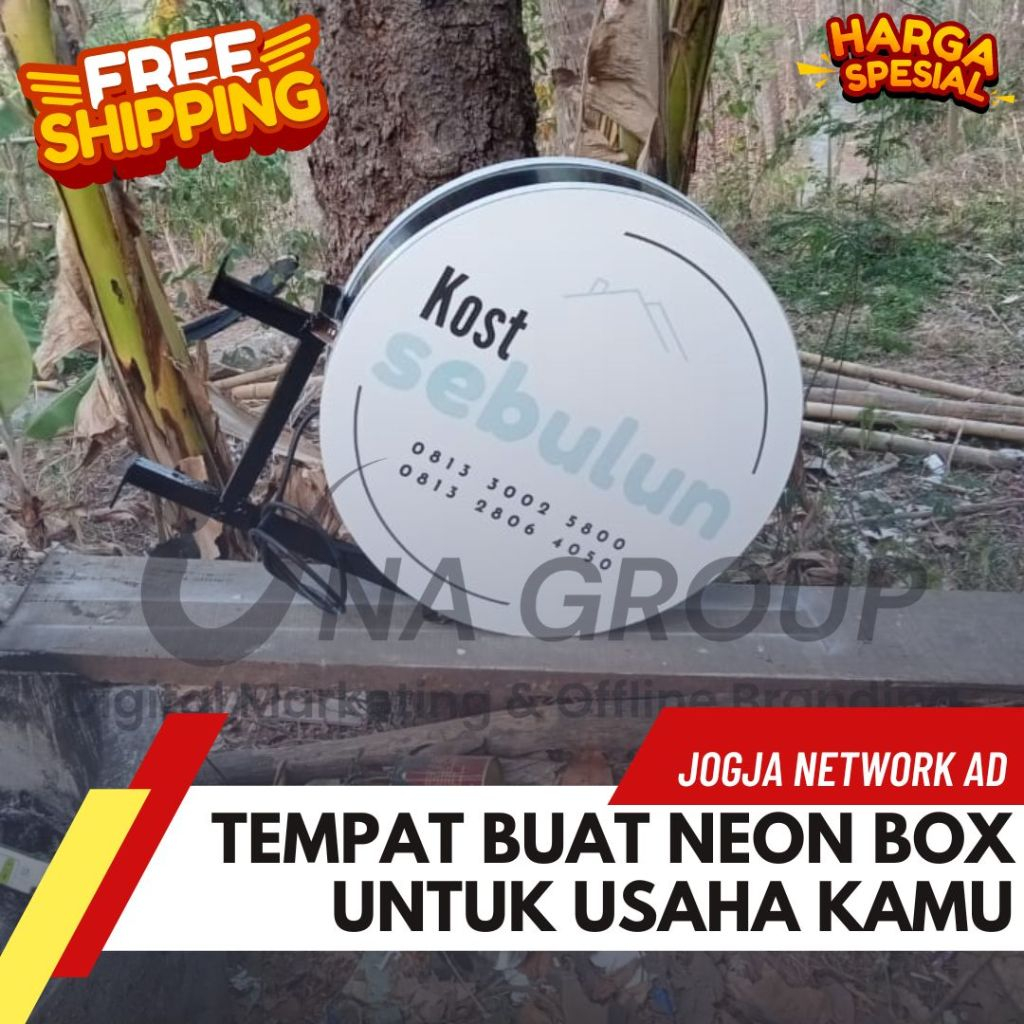 Jual Neon Box Akrilik Bulat 2 Sisi - Neon Box Akrilik - Neon Box Toko ...