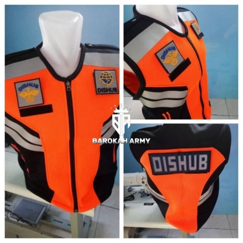 Jual Rompi Dishub Double Mesh / Rompi Tebal Dishub /Rompi Orange ...