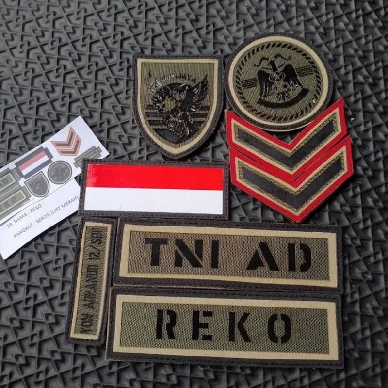 Jual patch laser custom untuk kaos bdu atribut lasercut velkro papan ...