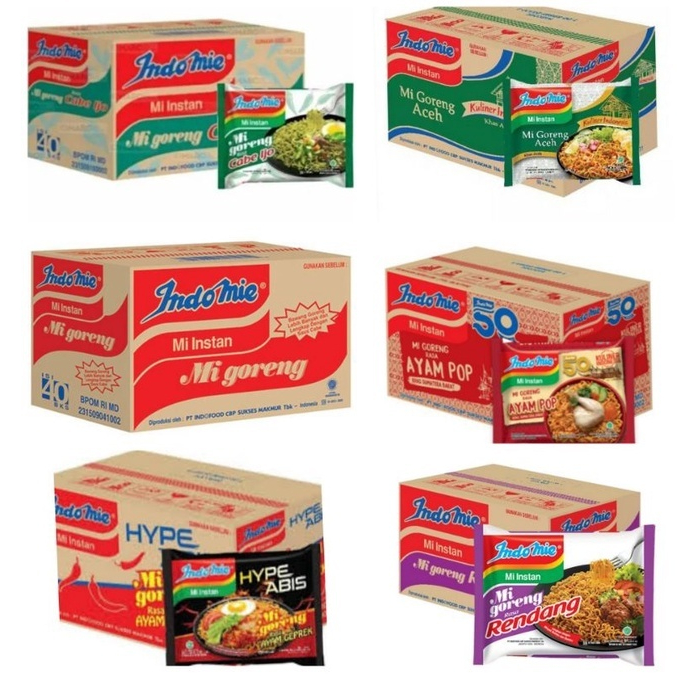 Jual Indomie Kotak 1 Dus All Varian - Indomi Kari Ayam / Kaldu Ayam ...
