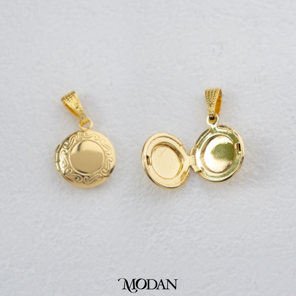 Jual MODAN SUPPLIES - Vintage Classic Plain Photo Locket Pendant ...
