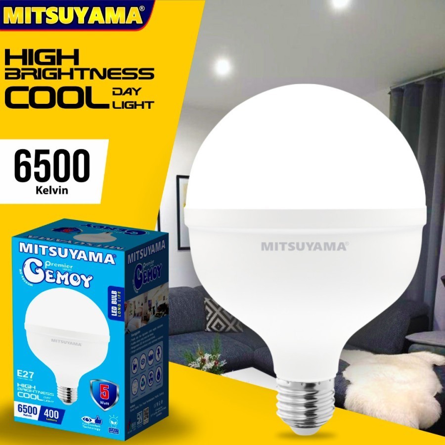 Jual Barangunik2021 - Bohlam LED / Lampu LED Bulb Mitsuyama 5W-60W series Gemoy/Bohlam Lampu Led ...
