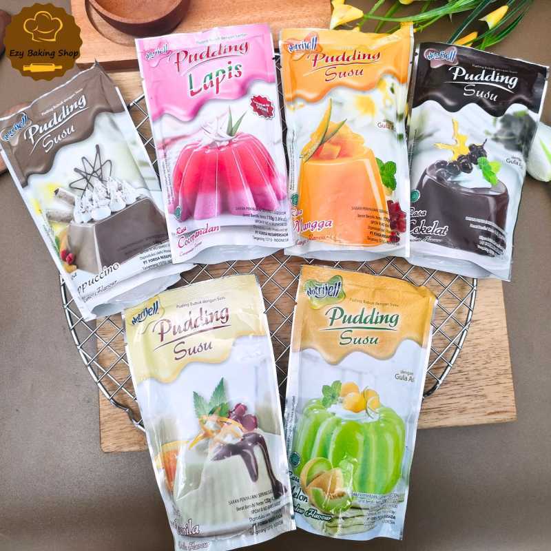 Jual NUTRIJELL PUDDING SUSU SANTAN LAPIS VARIAN RASA - BUBUK JELLY ...