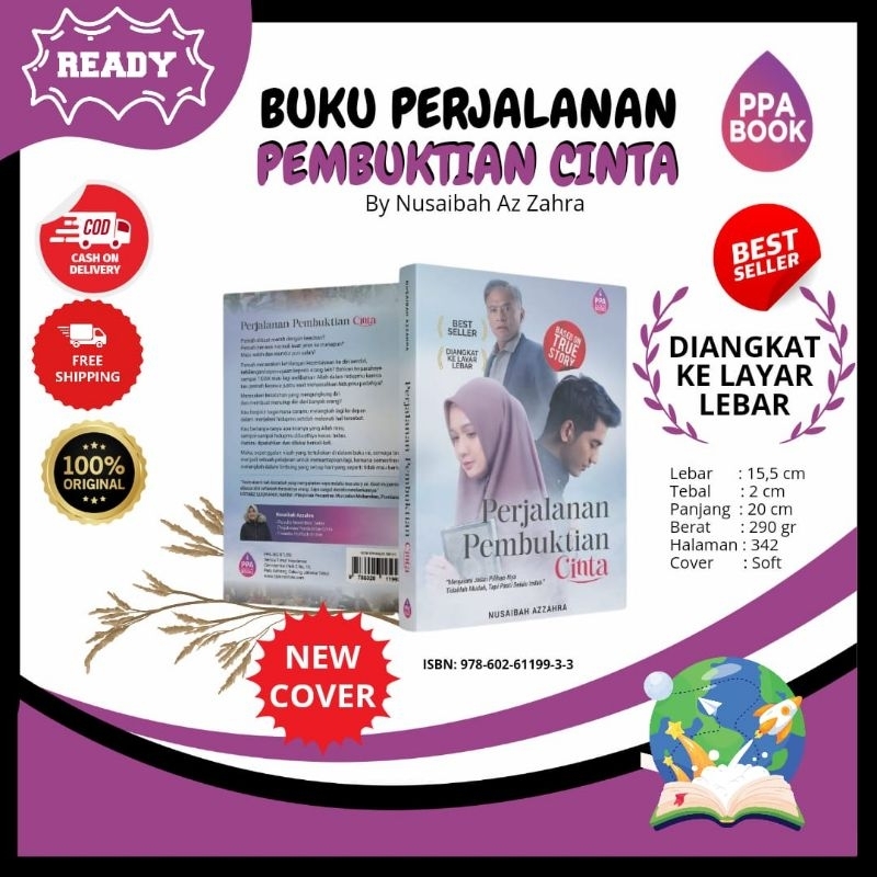 Jual buku perjalanan pembuktian cinta by nusaibah azzahra original ppa ...