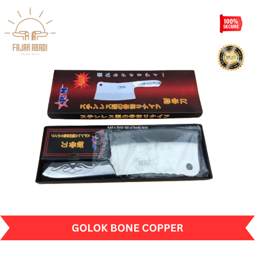 Jual Golok Bone Copper/Pisau Daging/Pisau Golok Stainless | Shopee ...
