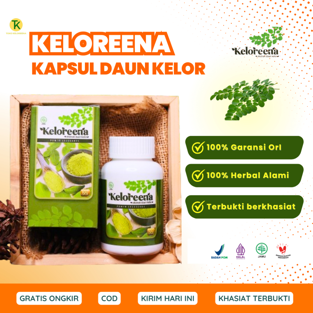 Jual KELOREENA 100% Kapsul Ekstrak Daun Kelor Asli Original 50 Kapsul ... Jual KELOREENA 100% Kapsul Ekstrak Daun Kelor Asli Original 50 Kapsul ...
