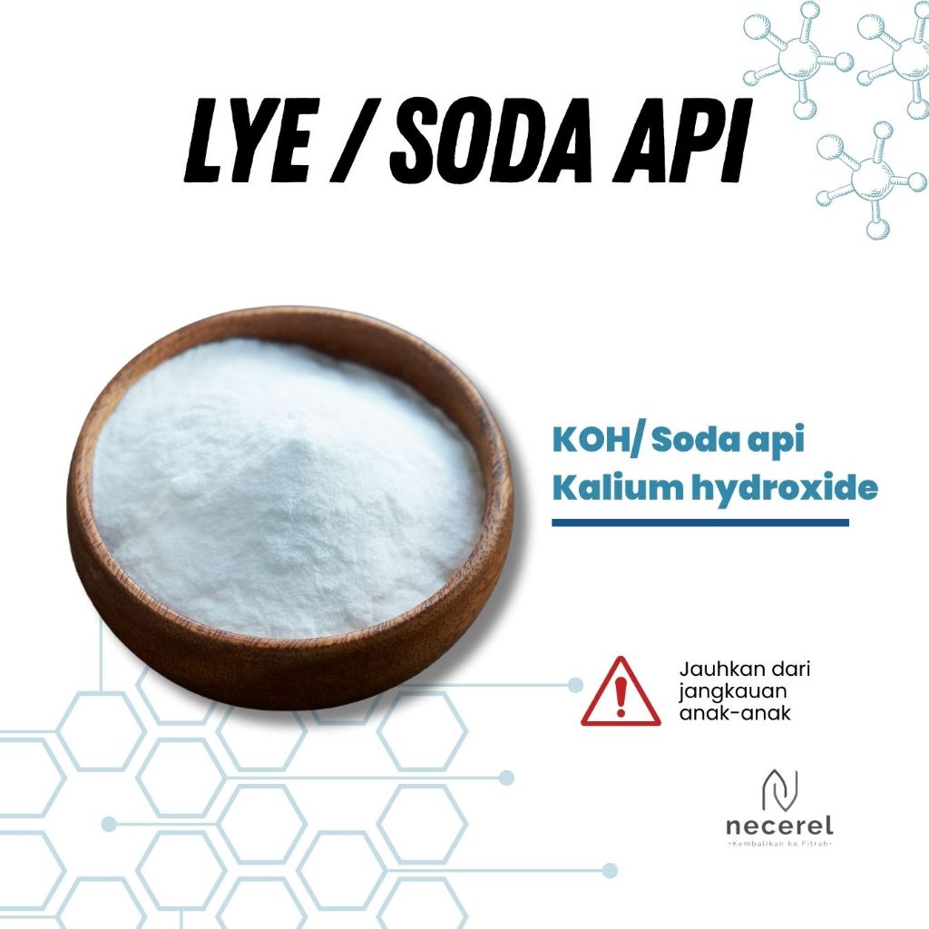 Jual NECEREL ☘️ LYE2 | LYE Soda Api KOH Sodium Kalium Hydroxide ...