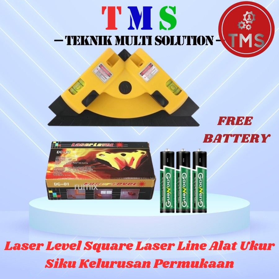 Jual Laser Level Square Laser Line Alat Ukur Siku Kelurusan Permukaan ...