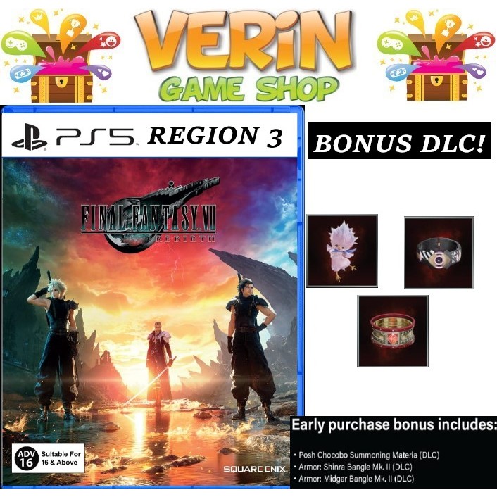 Jual PS5 Final Fantasy VII Rebirth / FF7 Rebirth / Final Fantasy 7 Rebirth | Shopee Indonesia