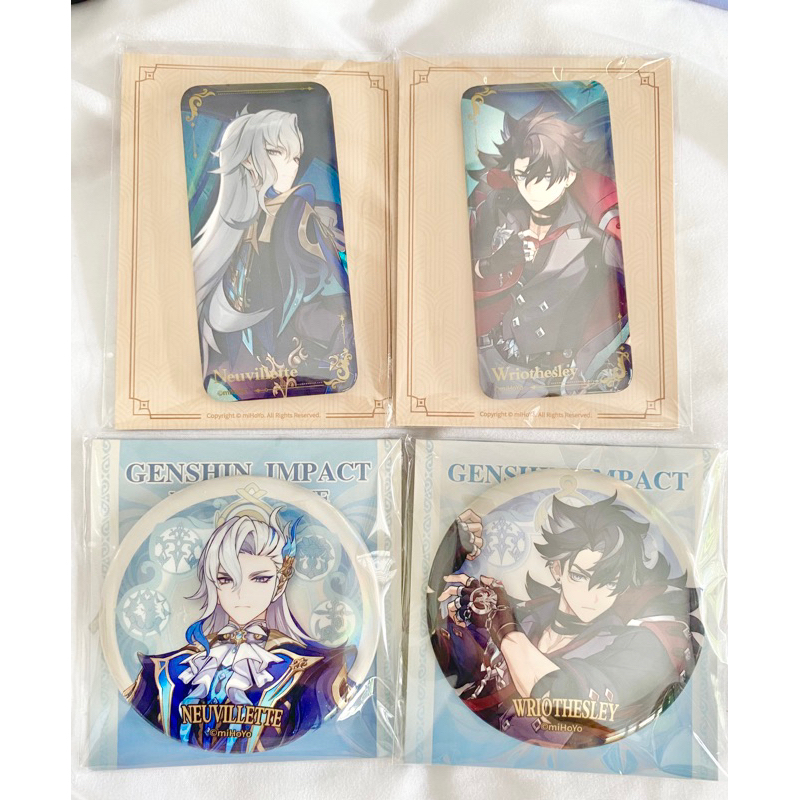 Jual official new badge pin wriothesley neuvillette genshin impact ...