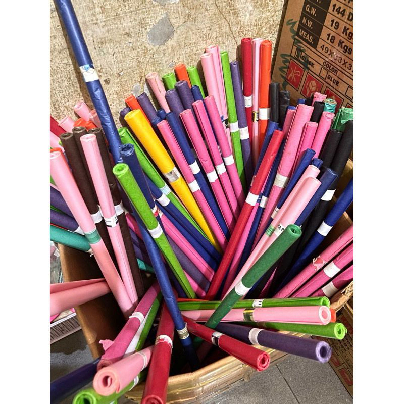 Jual ( 1 ROL ISI 10 LBR ) Kertas Minyak Warna uk 75 x 100 cm / Kertas ...