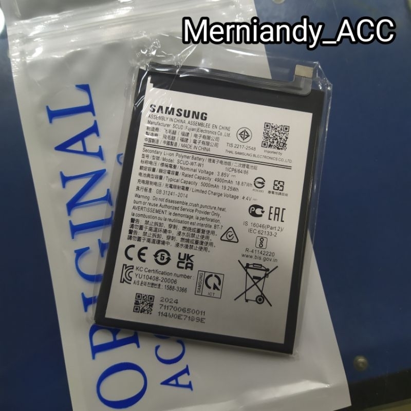 Jual Battery Batre Samsung A22 5G Bateray SCUD-WT-W1 Original 100% ...