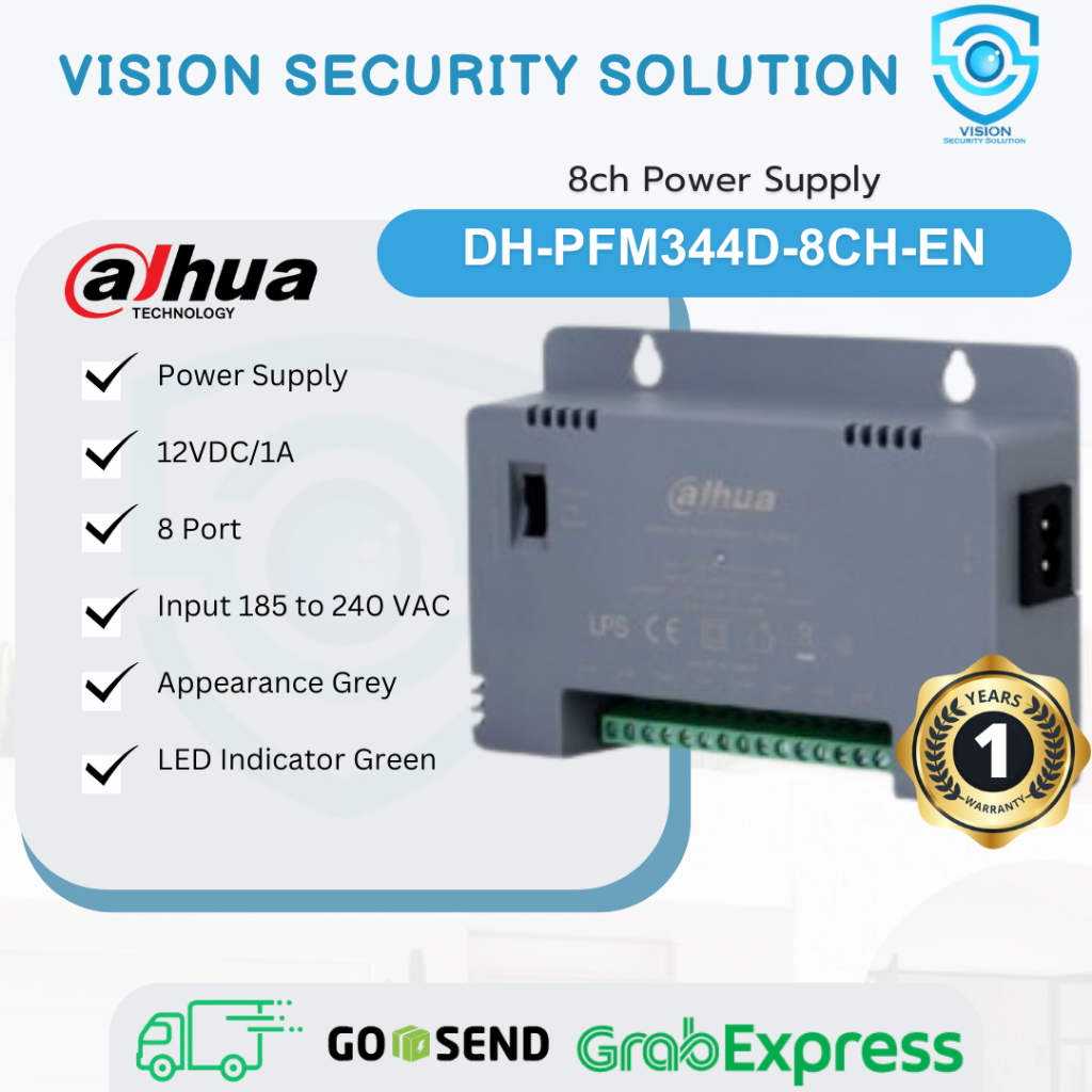 Jual Dahua DH-PFM344D-8CH-EN 8ch / DH-PFM344D-4CH-EN 4ch Power Supply ...