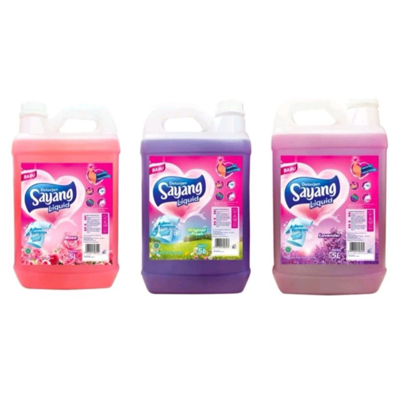 Jual SG SAYANG LIQUID DETERGENT CAIR Jerigen 5L | Shopee Indonesia
