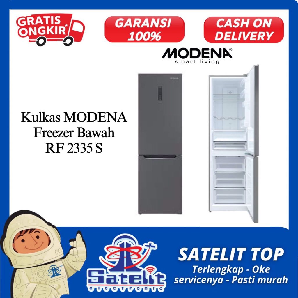 Jual KULKAS / REFRIGERA / LEMARI ES / SIDE BY SIDE MODENA RF2335S ...