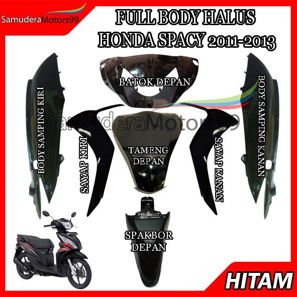 Jual 1 Full Set Sepaket Body Bodi Halus Honda Spacy Karbu 2011-2013 ...