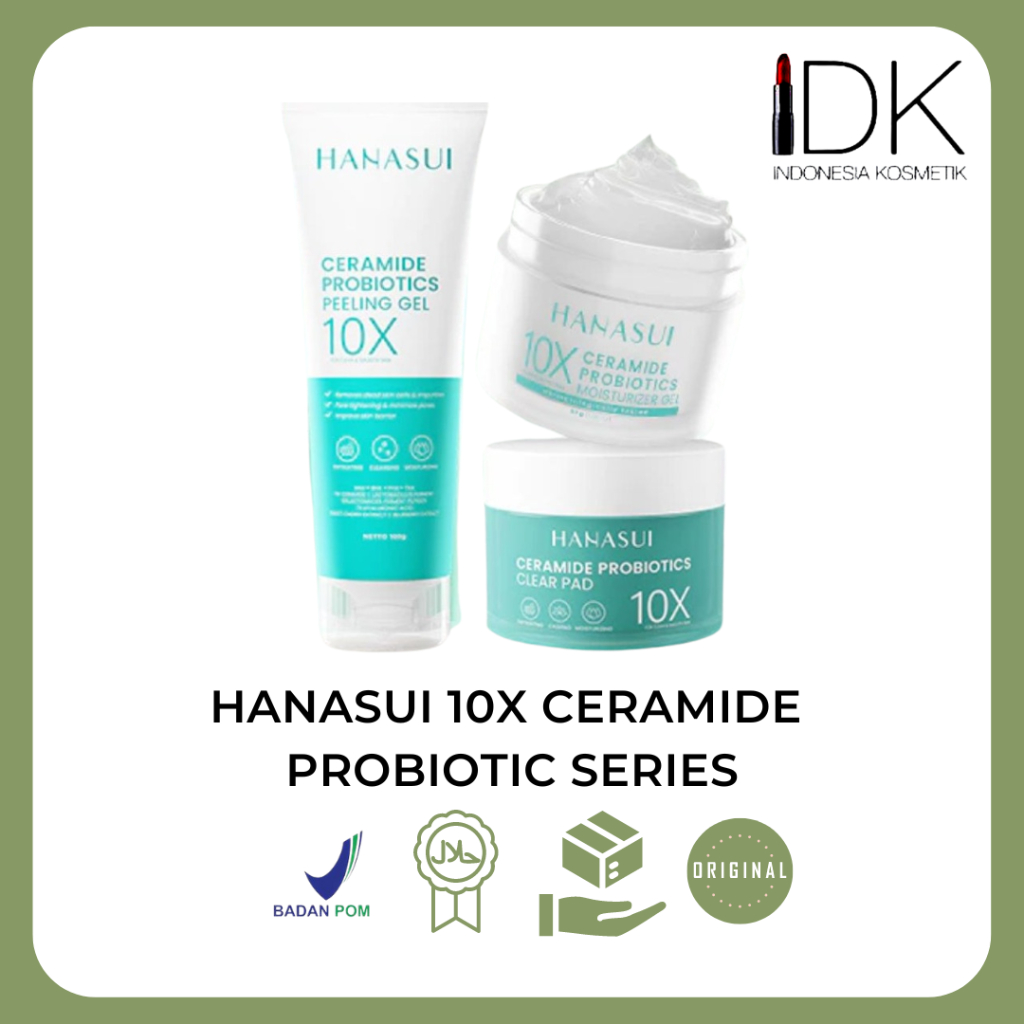 Jual Hanasui 10x Ceramide Probiotics Moisturizer 30gr | Clear 30pad ...