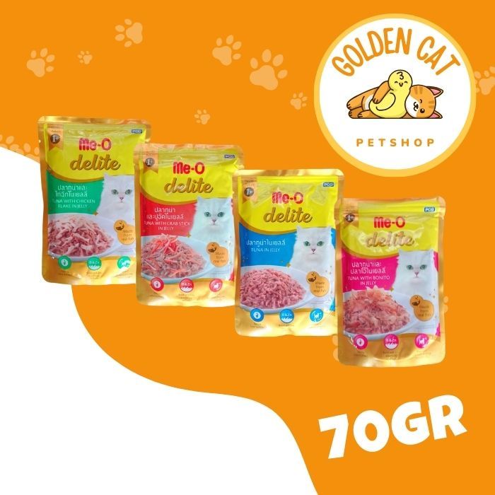 Jual MEO delite pouch premium 70gr all variant meo wet food | Shopee ...